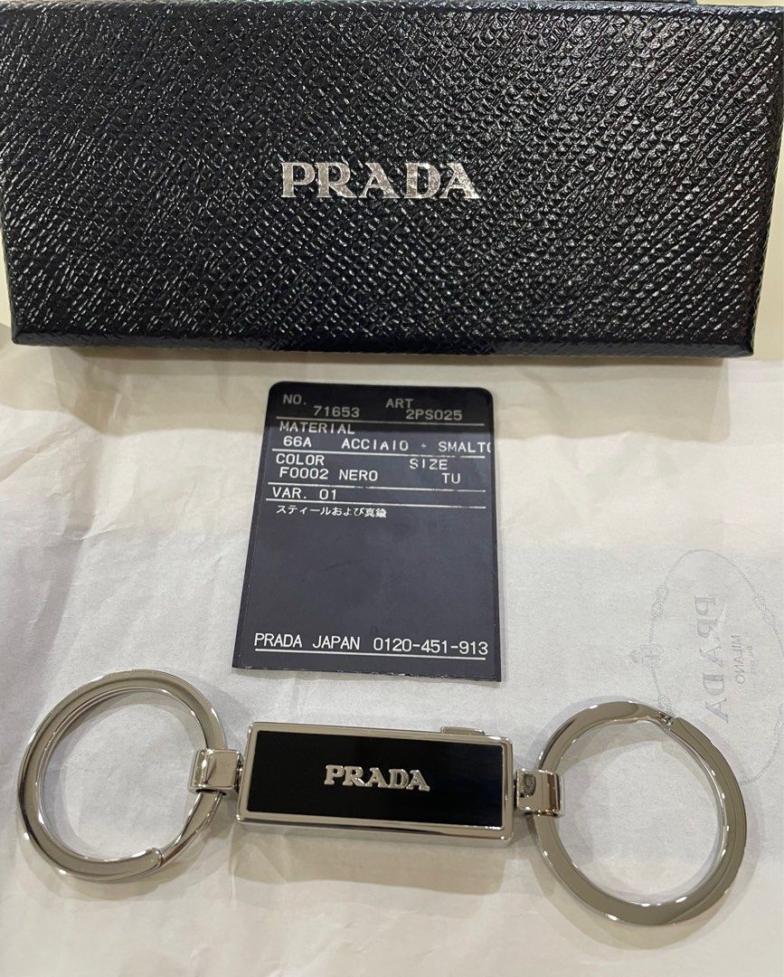 PRADA key chain, Luxury, Accessories on Carousell