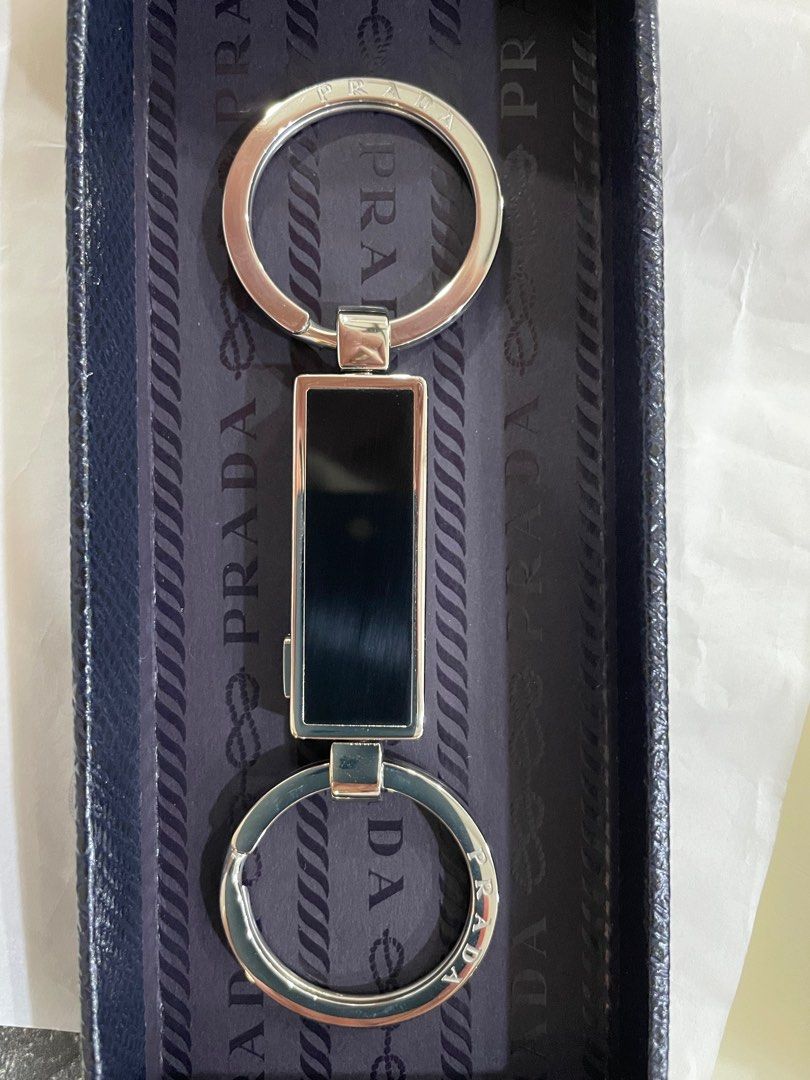 PRADA key chain, Luxury, Accessories on Carousell