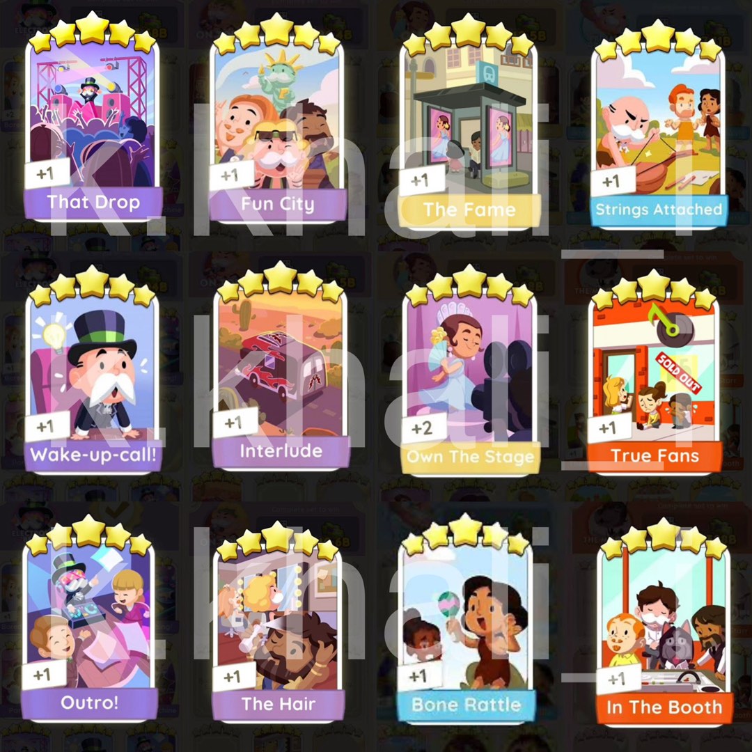 PRESTIGE Monopoly Go 5 Star Stickers, Hobbies & Toys, Toys & Games on ...