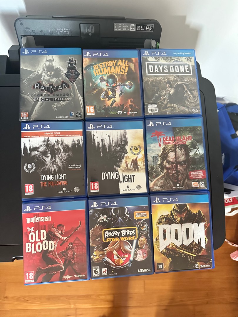 PS4 game Batman / Destroy all humans / Days gone / Dying light the ...