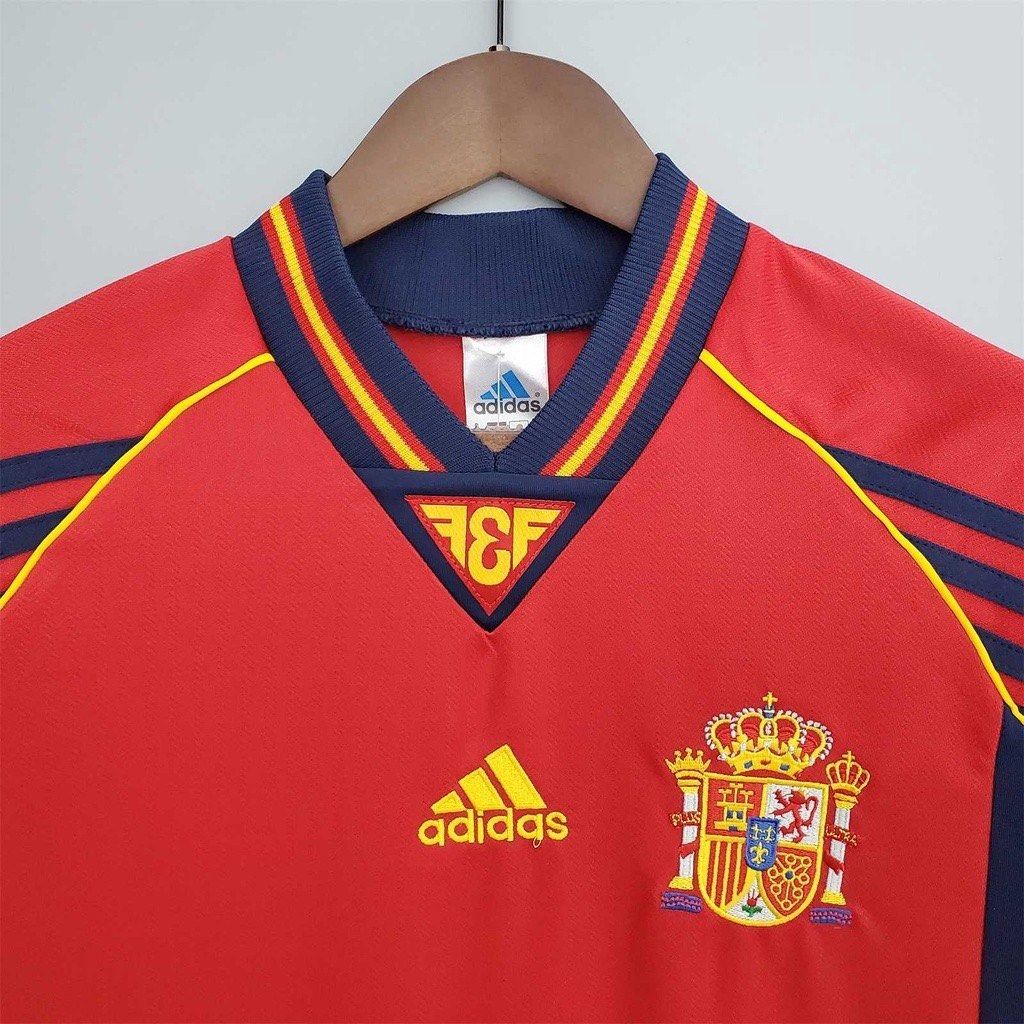 Retro 1998 Spain Home Jersey, Men's Fashion, Tops & Sets, Tshirts ...