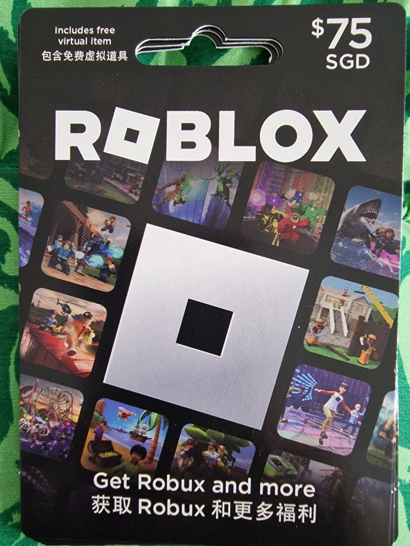 Roblox card, Video Gaming, Video Games, Others on Carousell