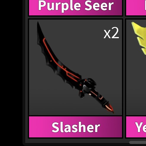 Roblox Murder Mystery 2 MM2 Godly Knife Slasher Red Black Blade, Video ...