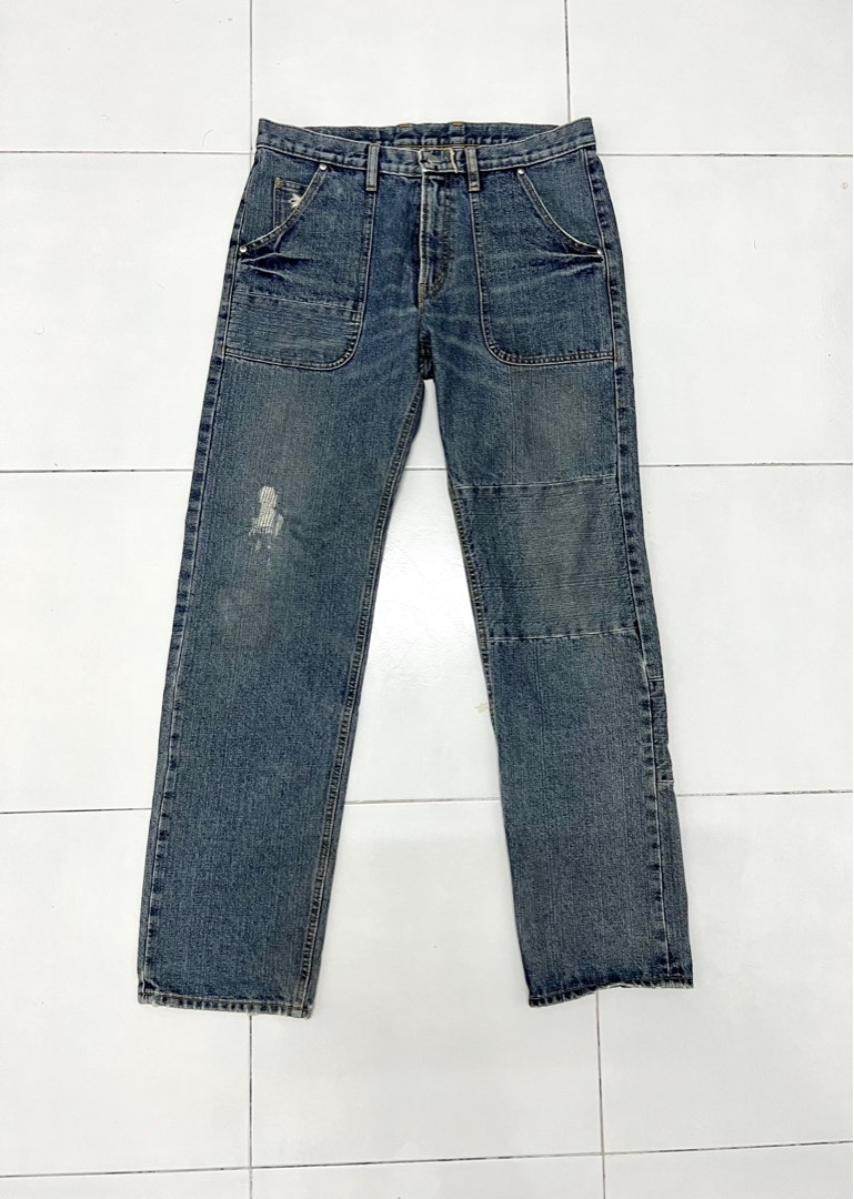 Selvedge Adam et Ropes Carpenter Bushpant Work Jeans, Men's Fashion ...