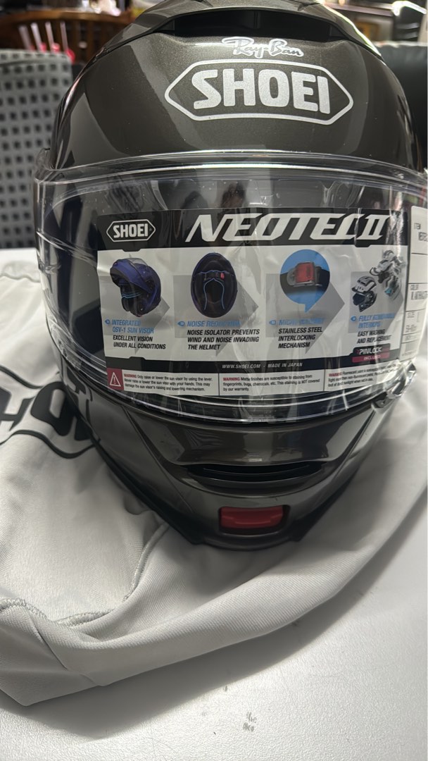 Original SHOEI NEOTEC II - L size, Auto Accessories on Carousell