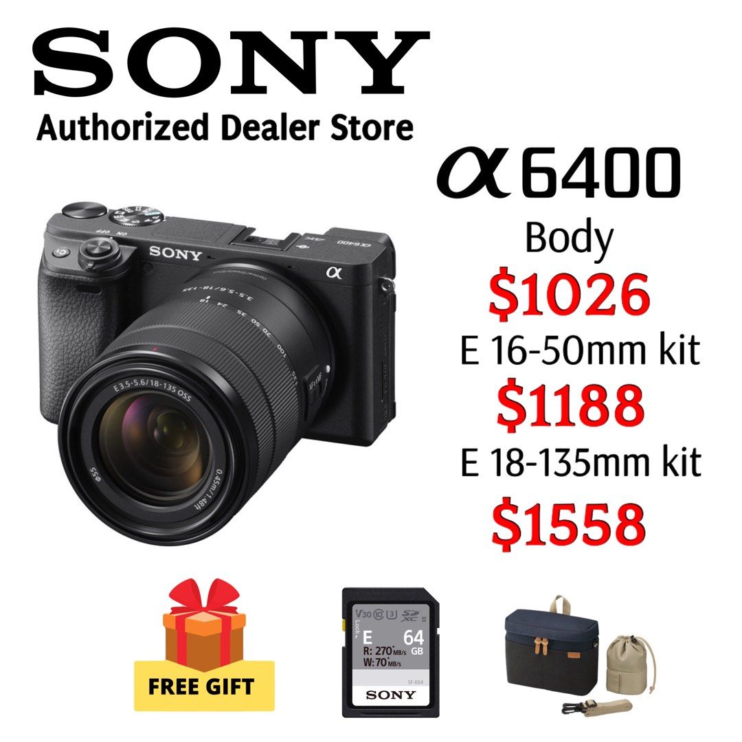 Sony A6400 Mirrorless Camera / 6400, Photography, Cameras on Carousell