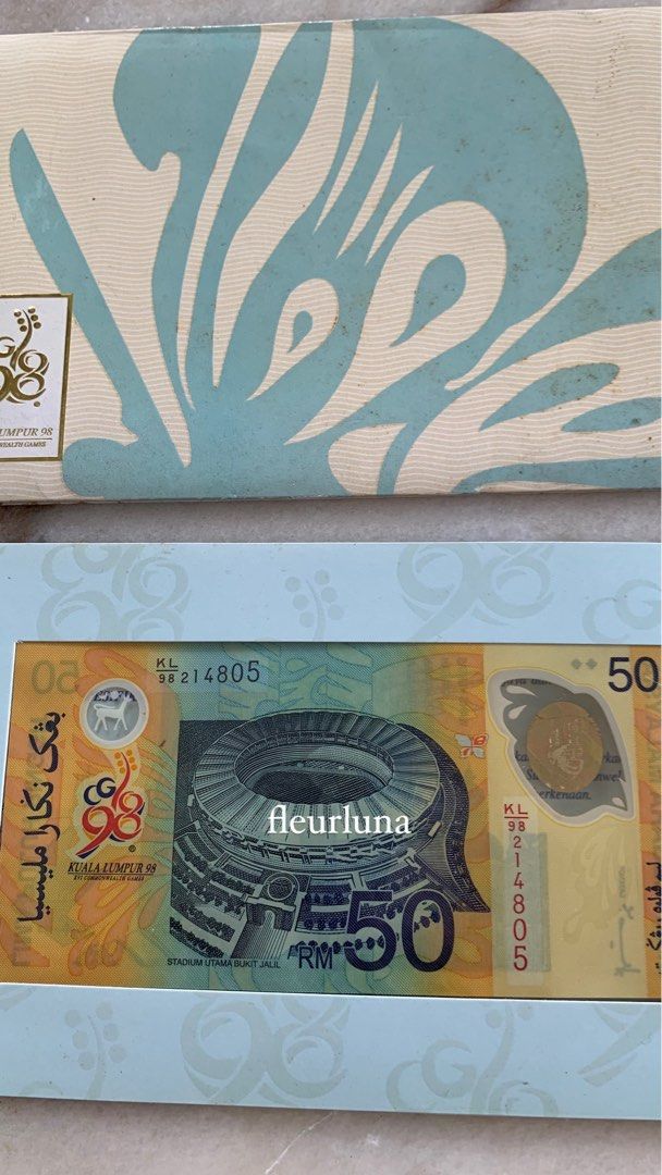 Sukom Rm50 Sukan Komanwel 1998, Hobbies & Toys, Collectibles & Memorabilia, Currency on Carousell
