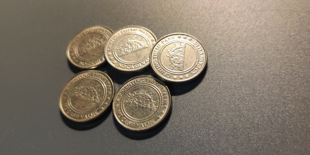 Token Coin Genting Amusement Theme Park x5, Hobbies & Toys ...