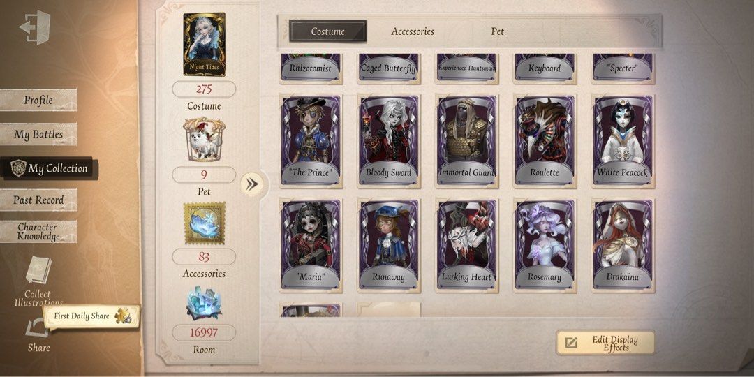 (Updated) Identity V account. Death note, BSD and TPN crossover skins ...
