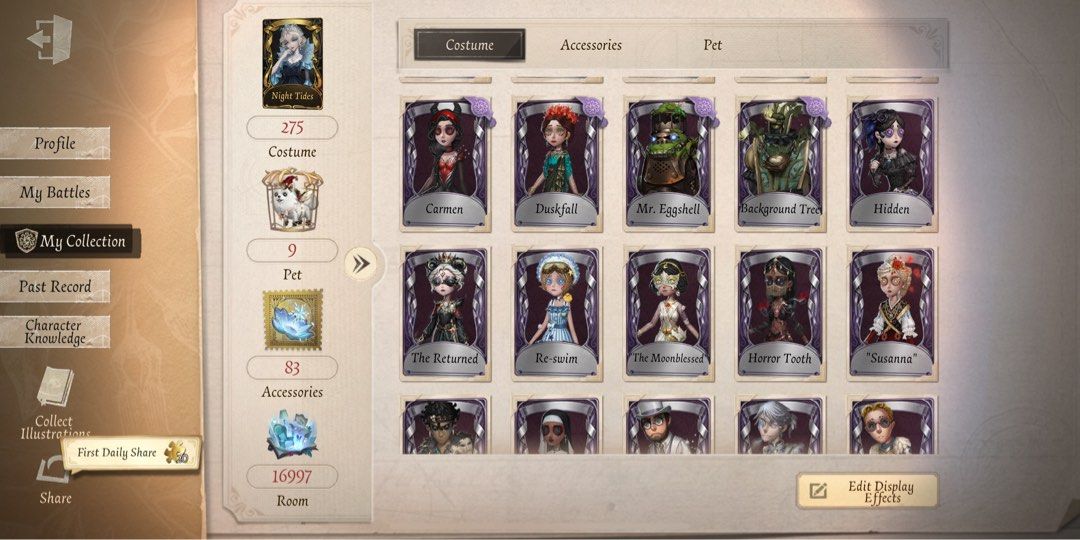 (Updated) Identity V account. Death note, BSD and TPN crossover skins ...