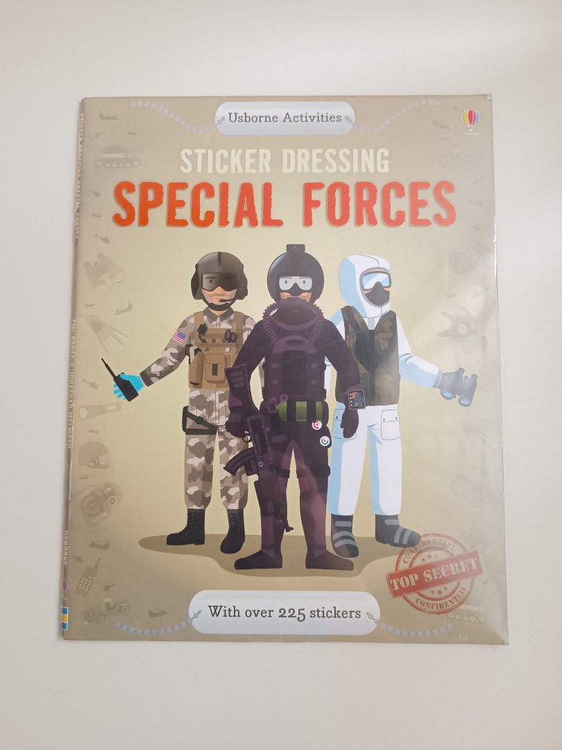 Usborne Activities Sticker Dressing Special Forces (Still wrapped in ...