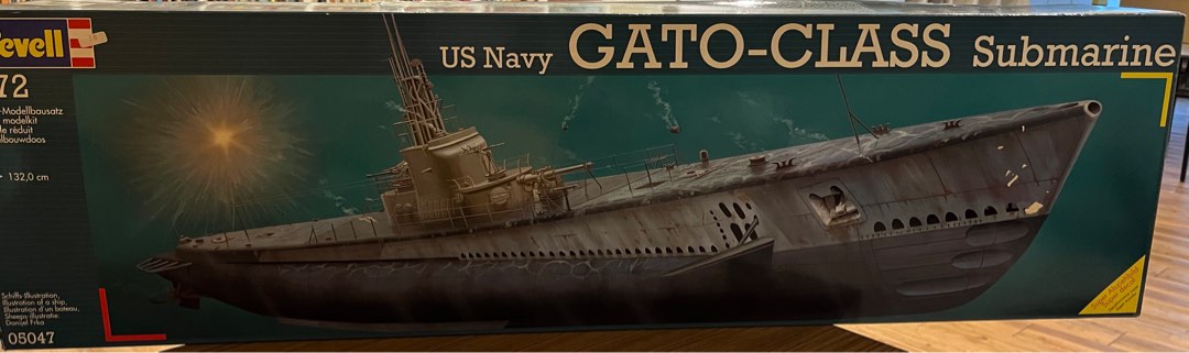 USS Navy GATO-class submarine 1:72 scale model, Hobbies & Toys, Toys ...