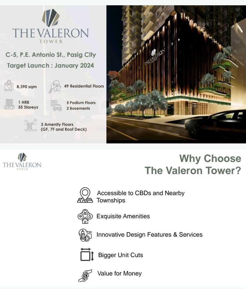 Valeron Tower DMCI Marubeni Joint Venture Preselling Along C5 Near ...