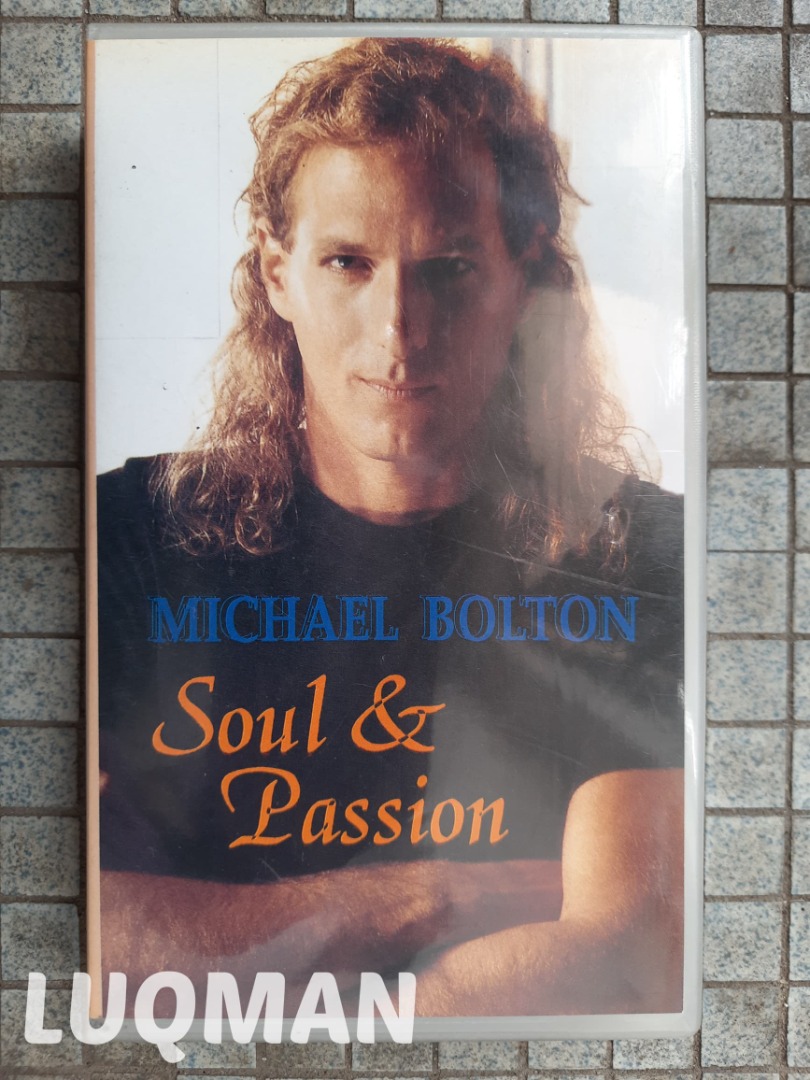 VHS Michael Bolton Soul & Passion 1992, Hobbies & Toys, Collectibles & Memorabilia, Vintage ...