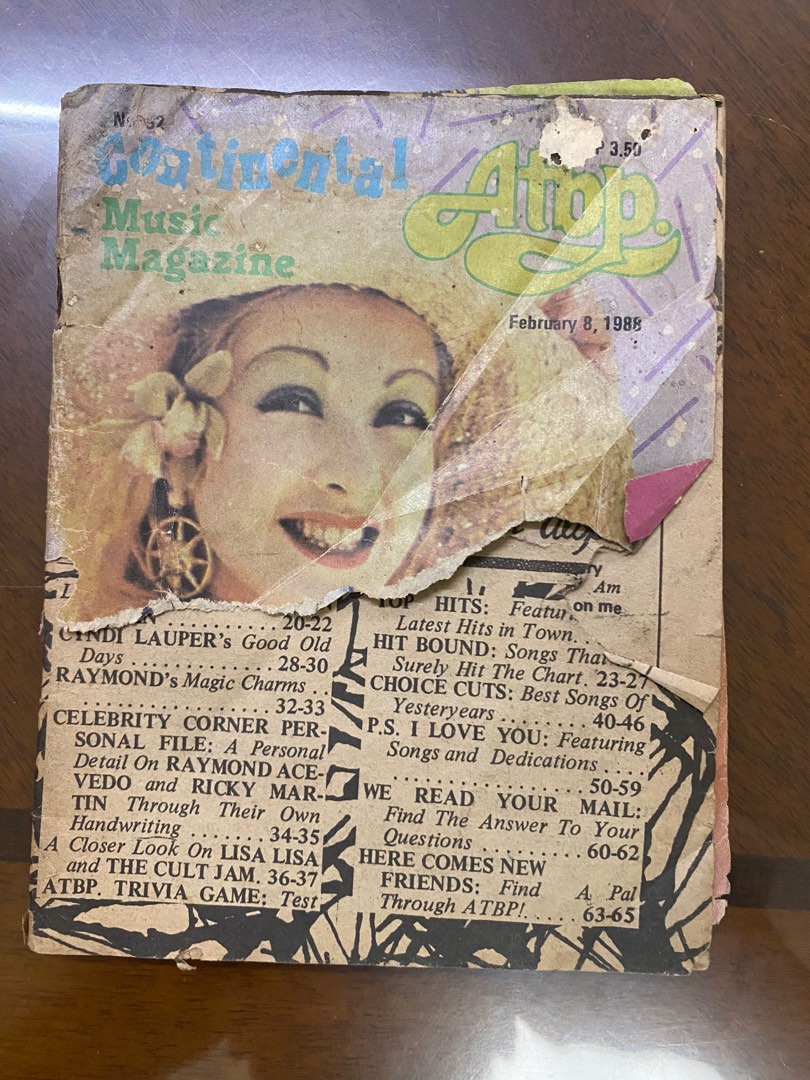 Vintage Continental Atbp Songhits Music Magazine - Damaged Front cover ...