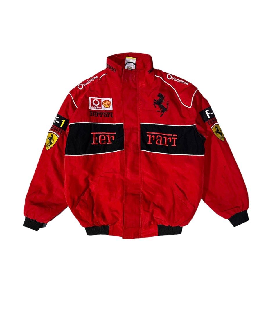 Vintage Ferrari Jacket, Men's Fashion, Coats, Jackets and Outerwear on ...