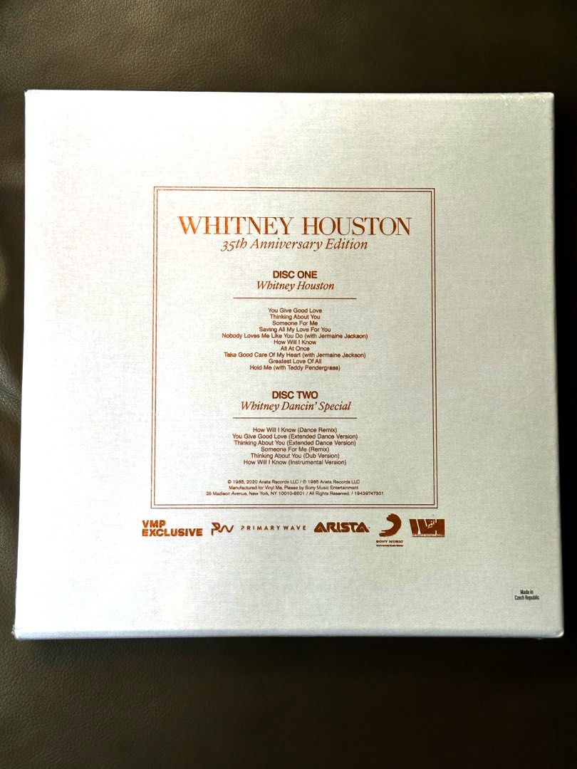 Whitney Houston (debut self-titled album) 35th Anniversary limited ...