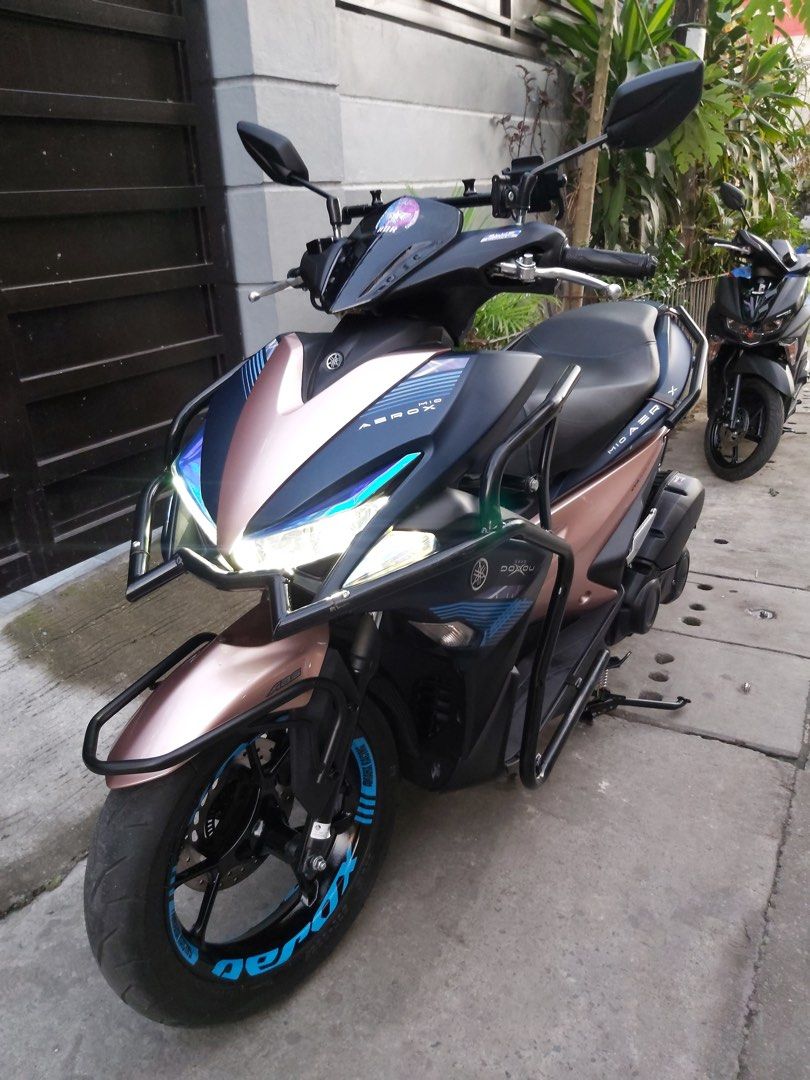 YAMAHA AEROX V1 FULL BODY CRASH GUARD, Motorbikes, Motorbike Parts ...