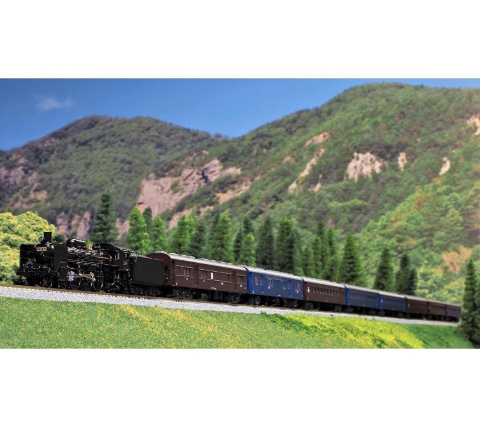 ♥️♥️♥️♥️ ️ 特價 預訂 KATO 10-034 （茶色/啡色）舊形客車 四節車箱 配合 2022-1 C12 蒸氣機車 火車頭 列車 ...