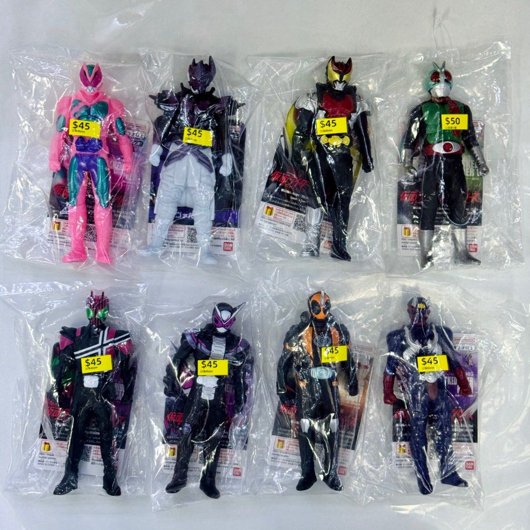 全新日版正貨 Bandai 幪面超人 拉打 Kamen rider sofubi 新1號 古迦 電王 Rider Black sun ...