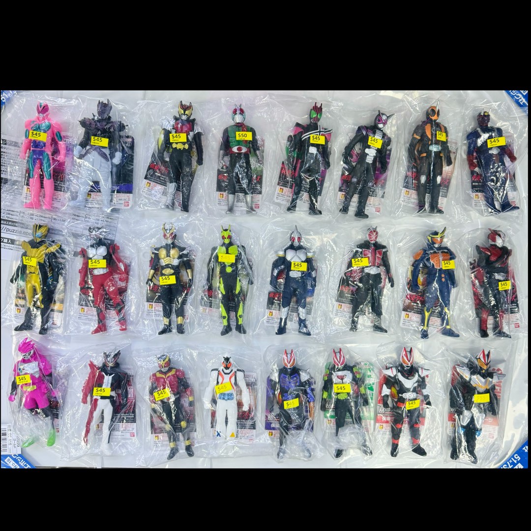 全新日版正貨 Bandai 幪面超人 拉打 Kamen rider sofubi 新1號 古迦 電王 Rider Black sun ...