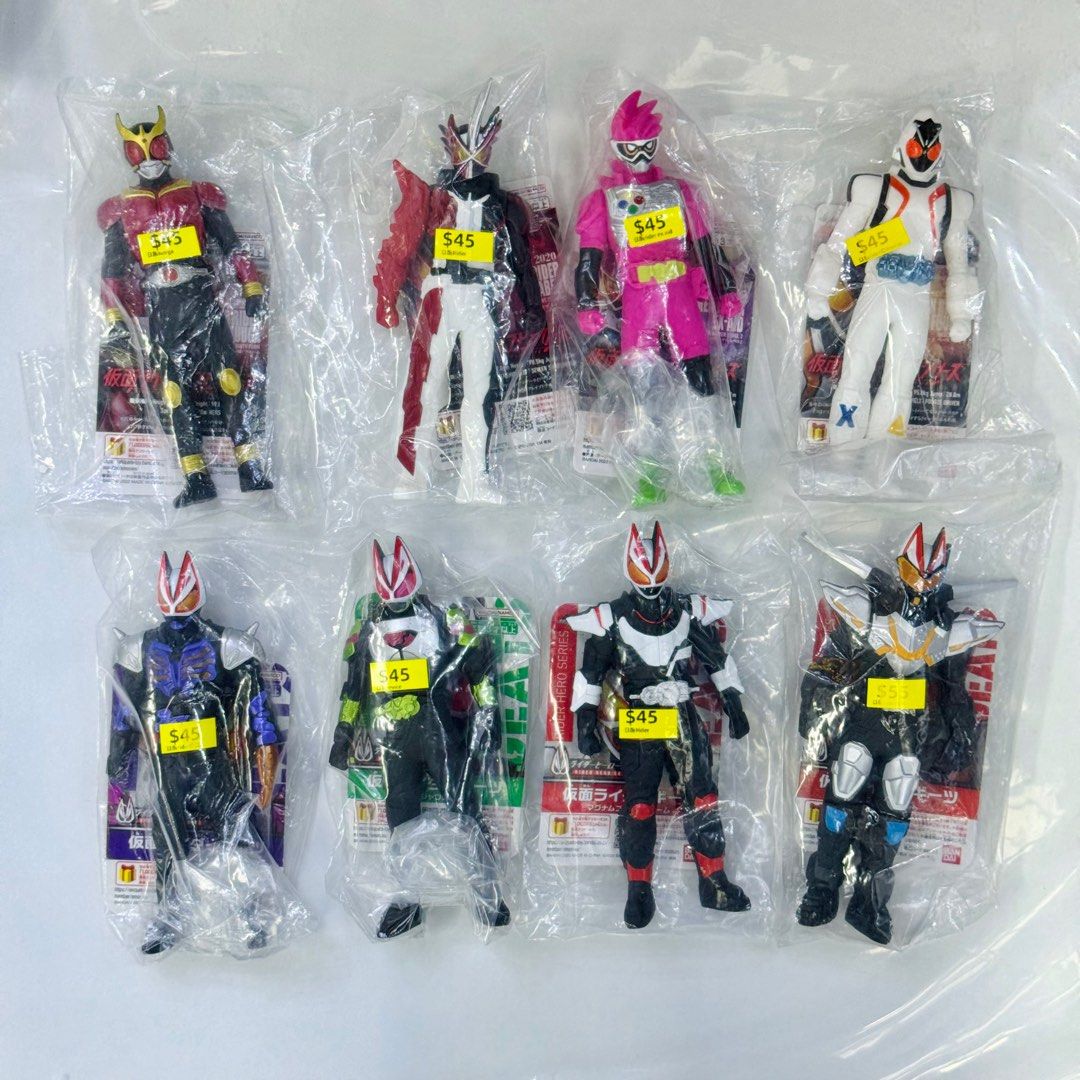 全新日版正貨 Bandai 幪面超人 拉打 Kamen rider sofubi 新1號 古迦 電王 Rider Black sun ...