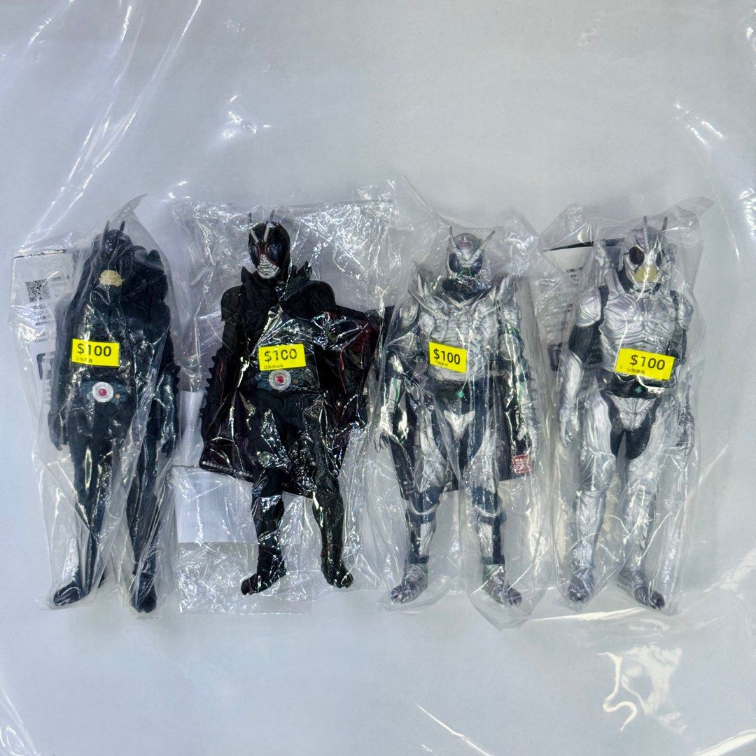 全新日版正貨 Bandai 幪面超人 拉打 Kamen rider sofubi 新1號 古迦 電王 Rider Black sun ...