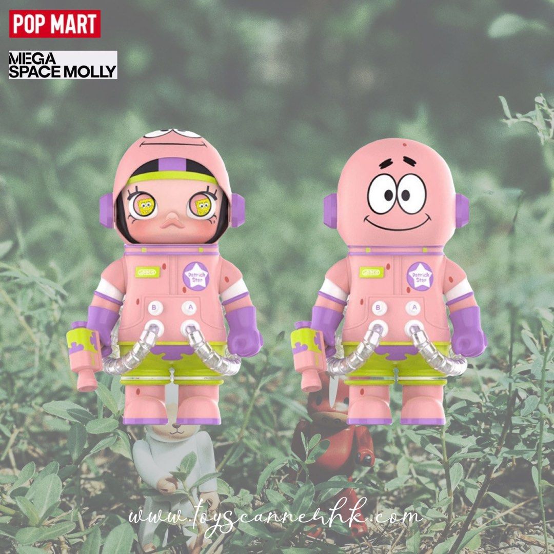 (預訂 Pre-Order) MEGA SPACE MOLLY Patrick star 派大星 400% POP MART 泡泡瑪特 海綿 ...