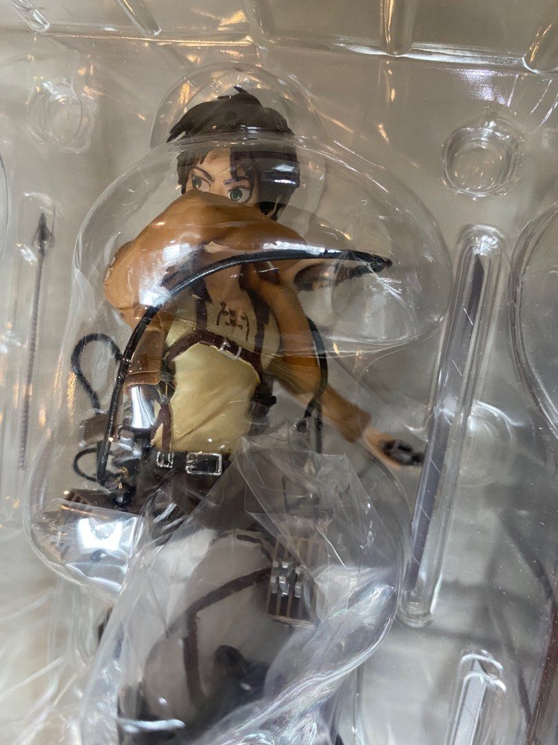 aot figure eren+ mikasa, Hobbies & Toys, Toys & Games on Carousell
