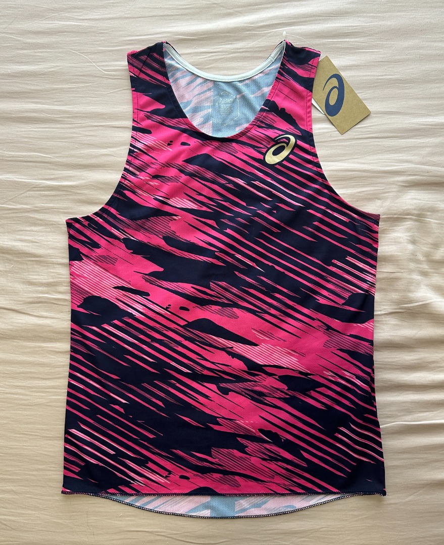ASICS Running Singlet 跑步背心 [Made in Japan] 日本製, 男裝, 運動服裝 - Carousell