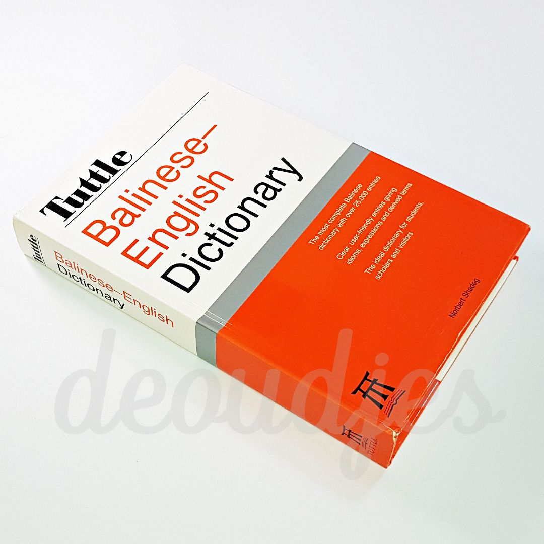 Balinese English Dictionary (Kamus Bahasa Bali Inggris), Buku & Alat ...
