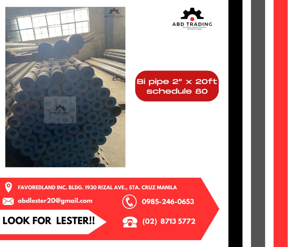 Bi pipe 2” x 20ft schedule 80, Commercial & Industrial, Industrial ...