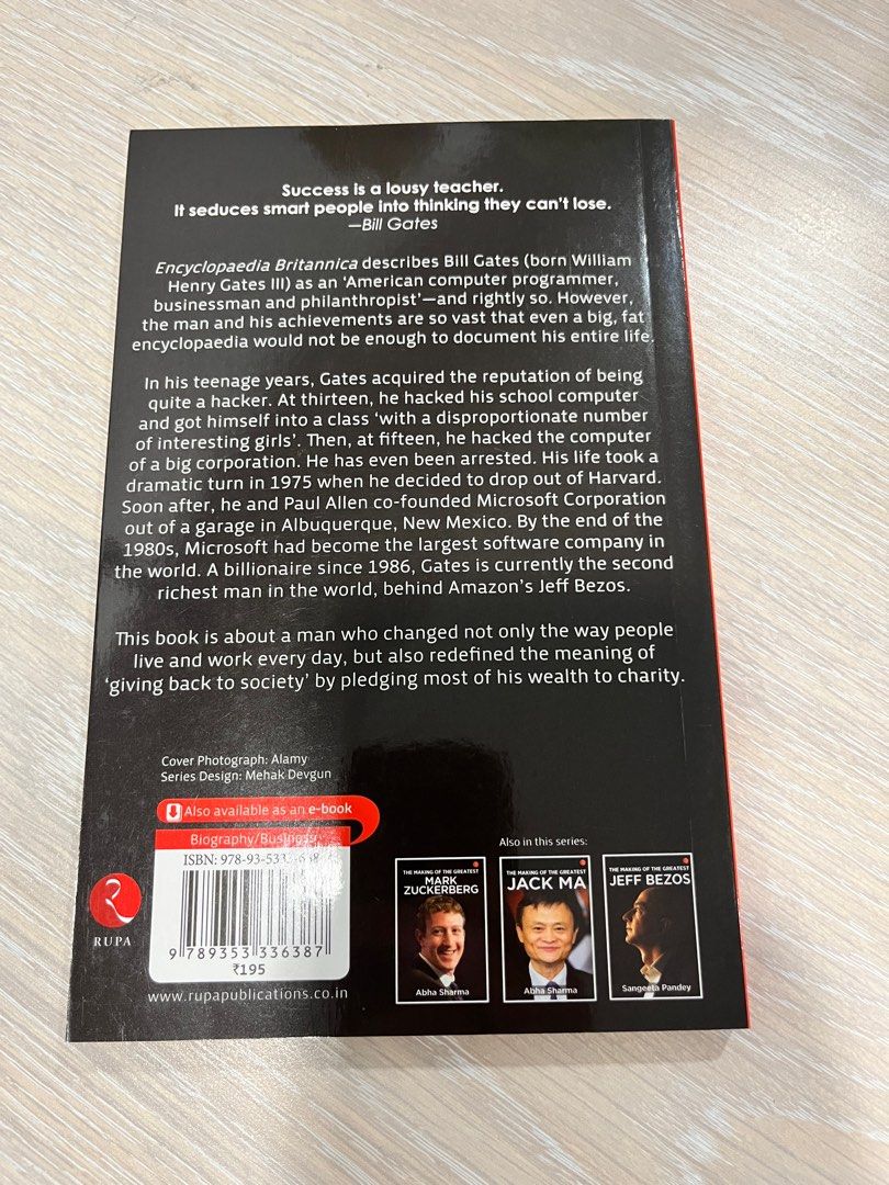 BILL GATES - The Making Of The Greatest, Hobbies & Toys, Books ...