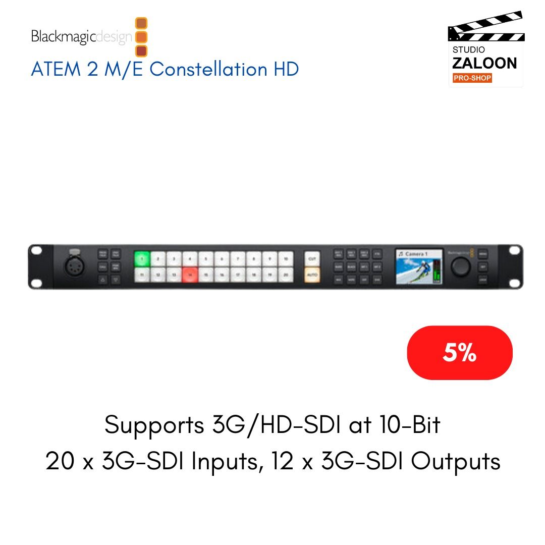 Blackmagic Design ATEM 2 M/E Constellation HD Live Production Switcher ...