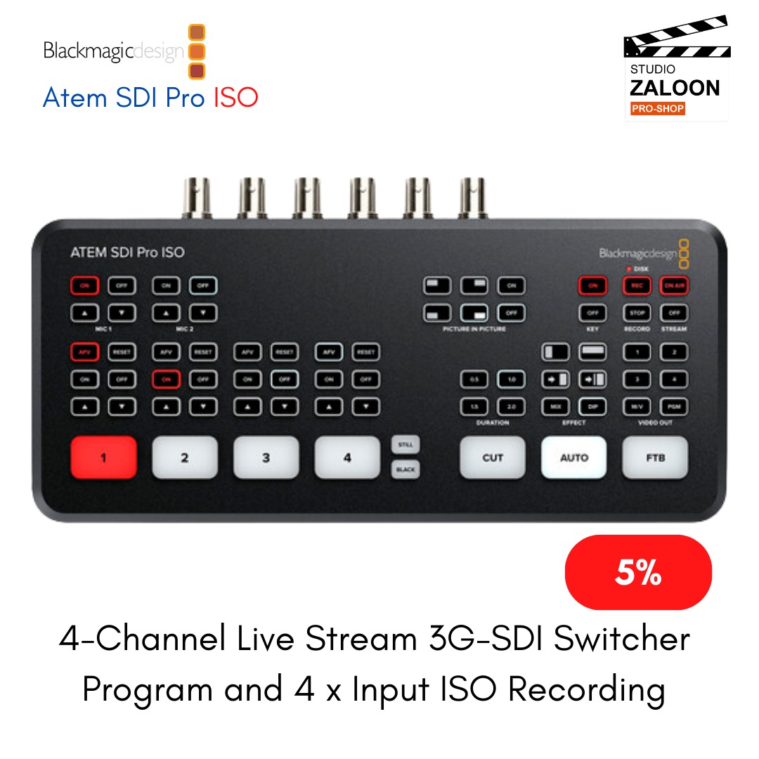 Blackmagic Design ATEM SDI Pro ISO Switcher, Photography, Photography ...