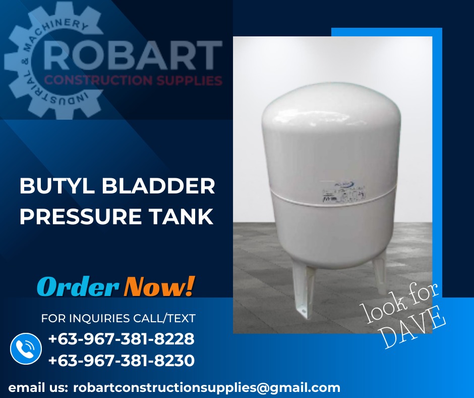 BUTYL BLADDER PRESSURE TANK, Commercial & Industrial, Construction ...