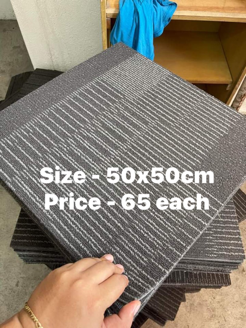 Carpet Tiles 1m x 1m, Furniture & Home Living, Home Decor, Carpets ...