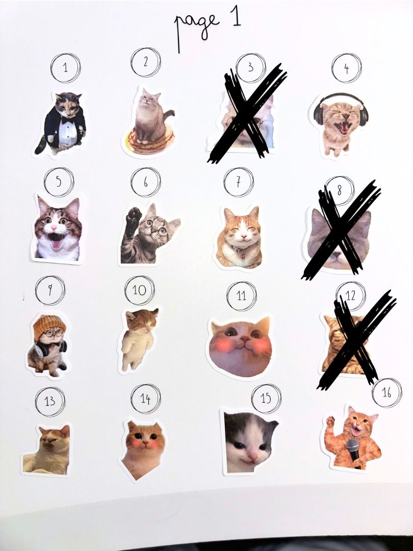 Cat Memes Die Cut Stickers - Small, Hobbies & Toys, Stationery & Craft ...