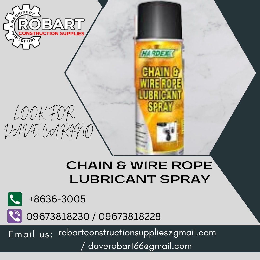 CHAIN & WIRE ROPE LUBRICANT SPRAY, Commercial & Industrial ...