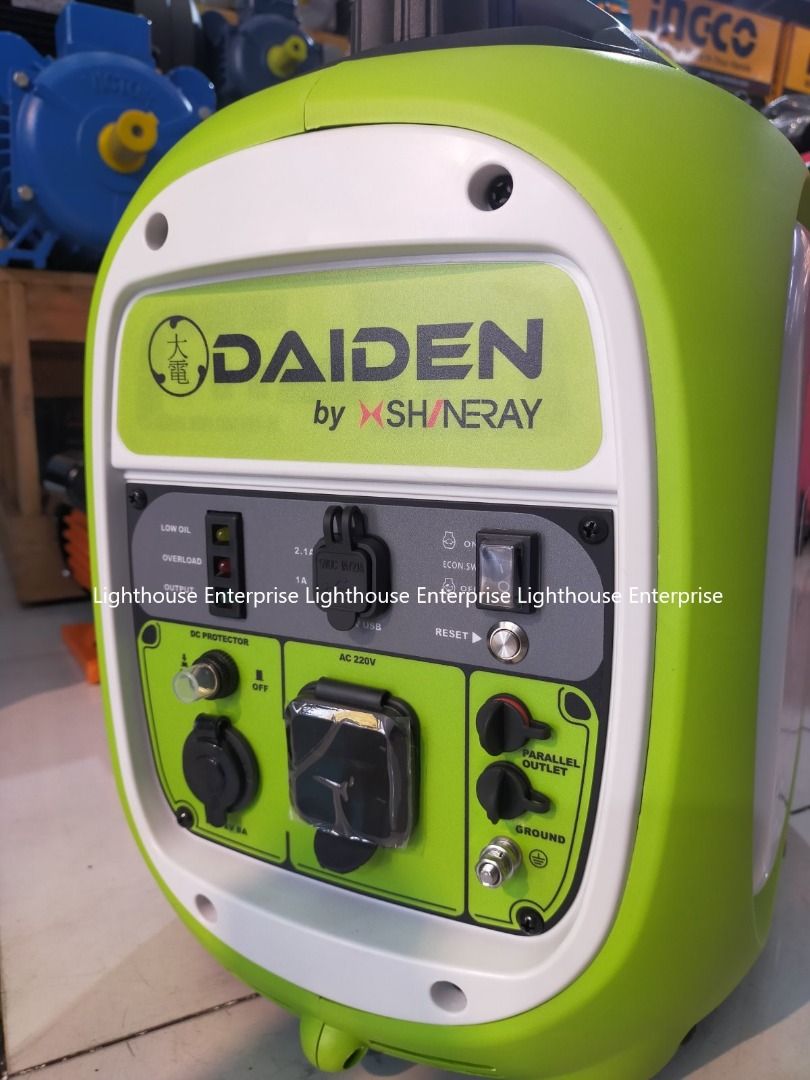 DAIDEN Japan 2200W Silent Type Portable Inverter Gasoline Generator ...