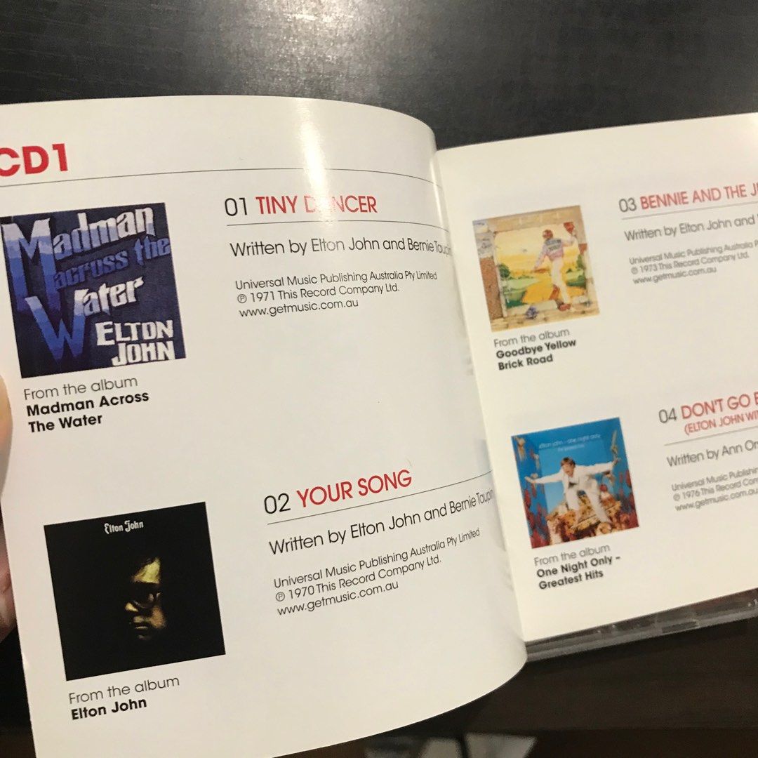 Elton John double disc CD (Box Aus), Hobbies & Toys, Music & Media, CDs ...