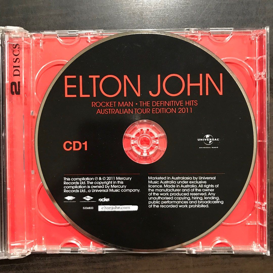 Elton John double disc CD (Box Aus), Hobbies & Toys, Music & Media, CDs ...
