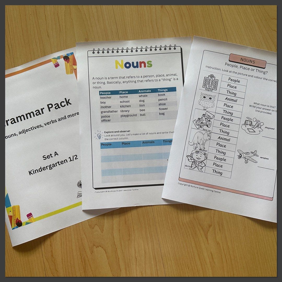 English Learning Packs for Preschool & Primary Level, Learning ...
