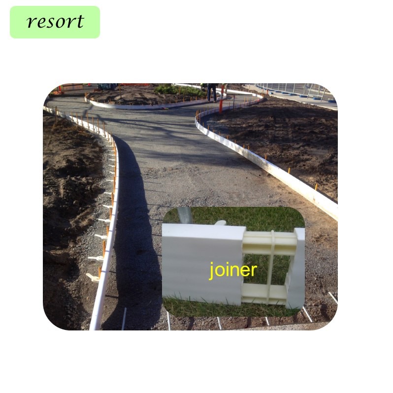 flex plastic formwork curve concrete work sidewalk footpath garden ...