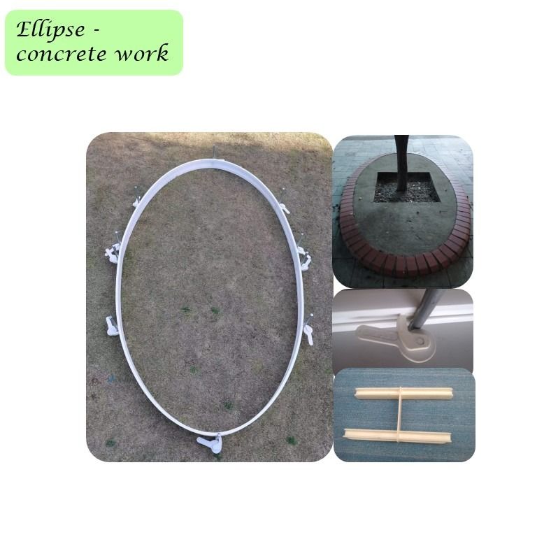 flex plastic formwork curve concrete work sidewalk footpath garden ...