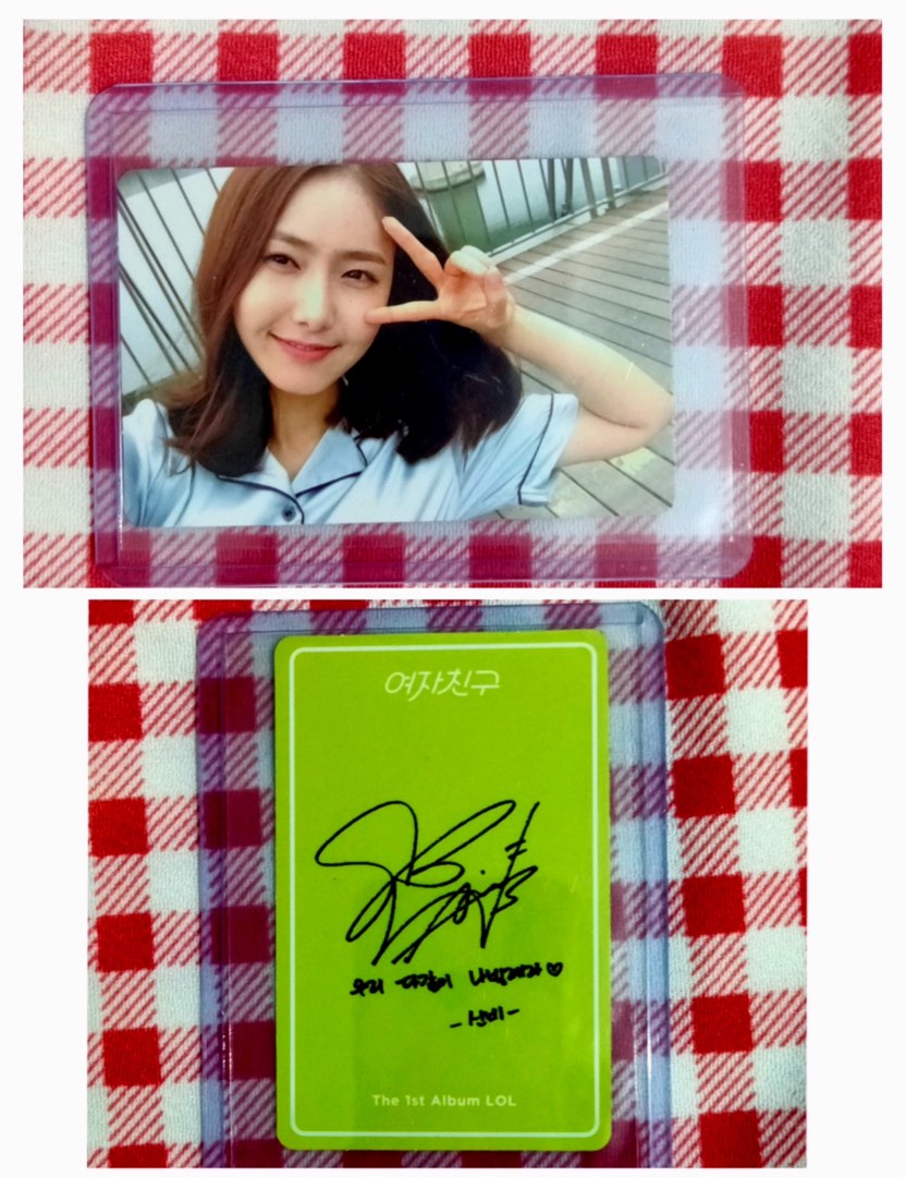 GFriend SinB Limited Edition Photo Card with Sign, Hobbies & Toys, Memorabilia & Collectibles, K ...