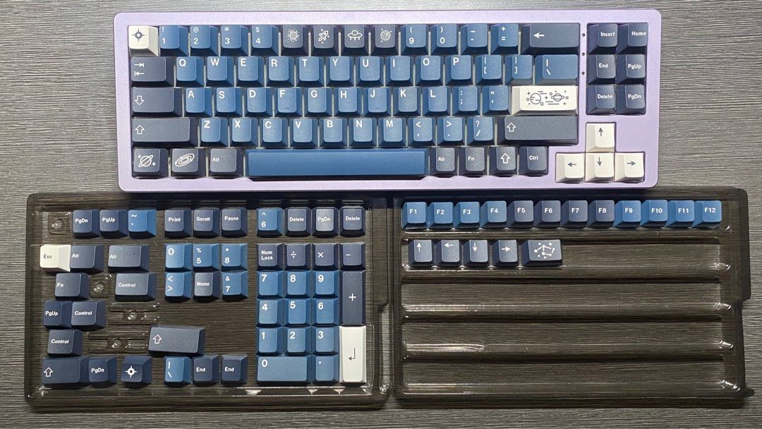 GMK Galaxy Keycap Set Only - Cherry Profile (Clones), Computers & Tech ...