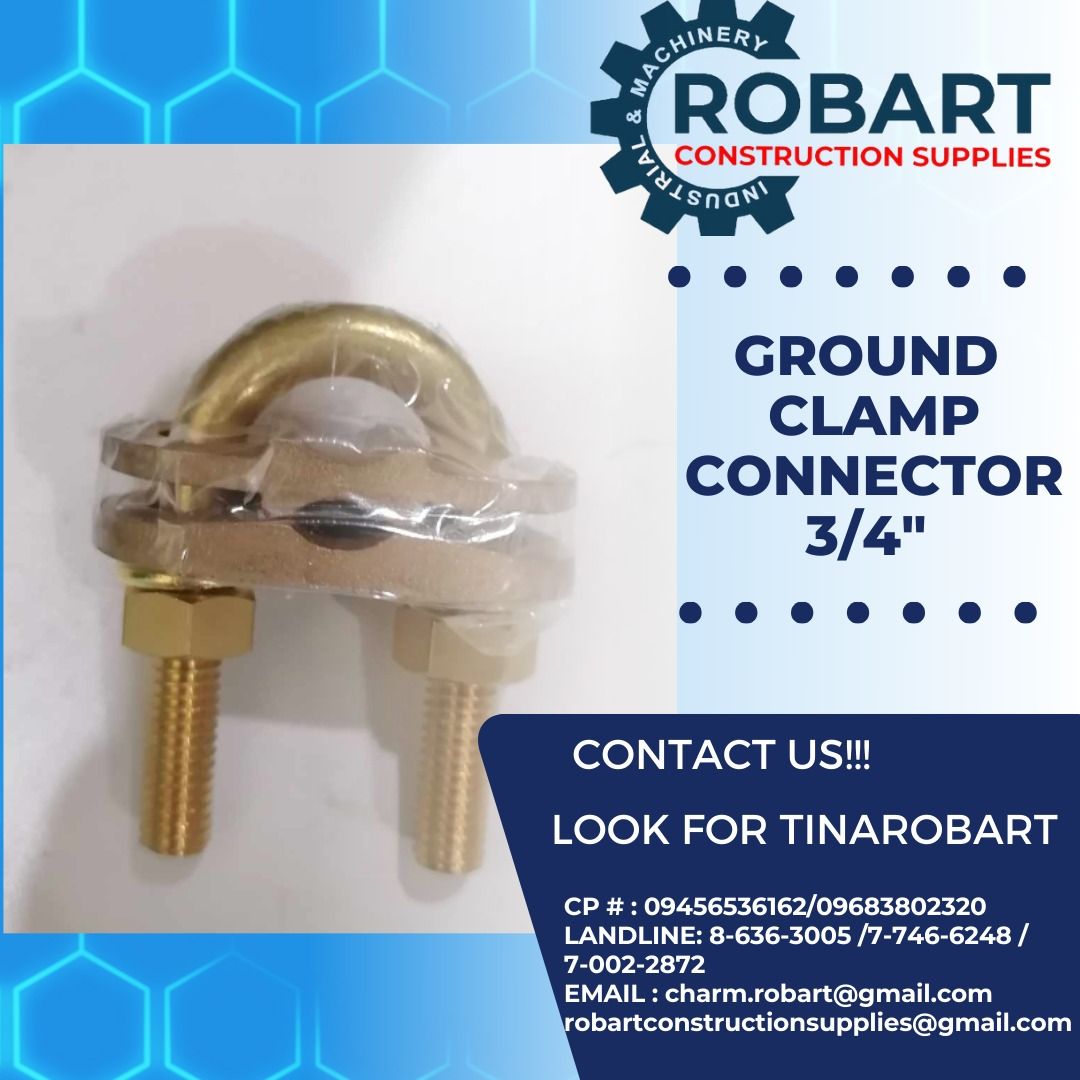 Ground Clamp Connector 3/4", Commercial & Industrial, Construction ...