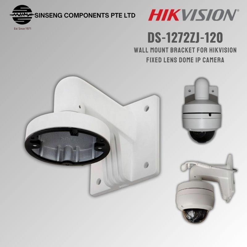 Hikvision DS-1272ZJ-120 Wall Mount Bracket for Dome CCTV IP Camera ...