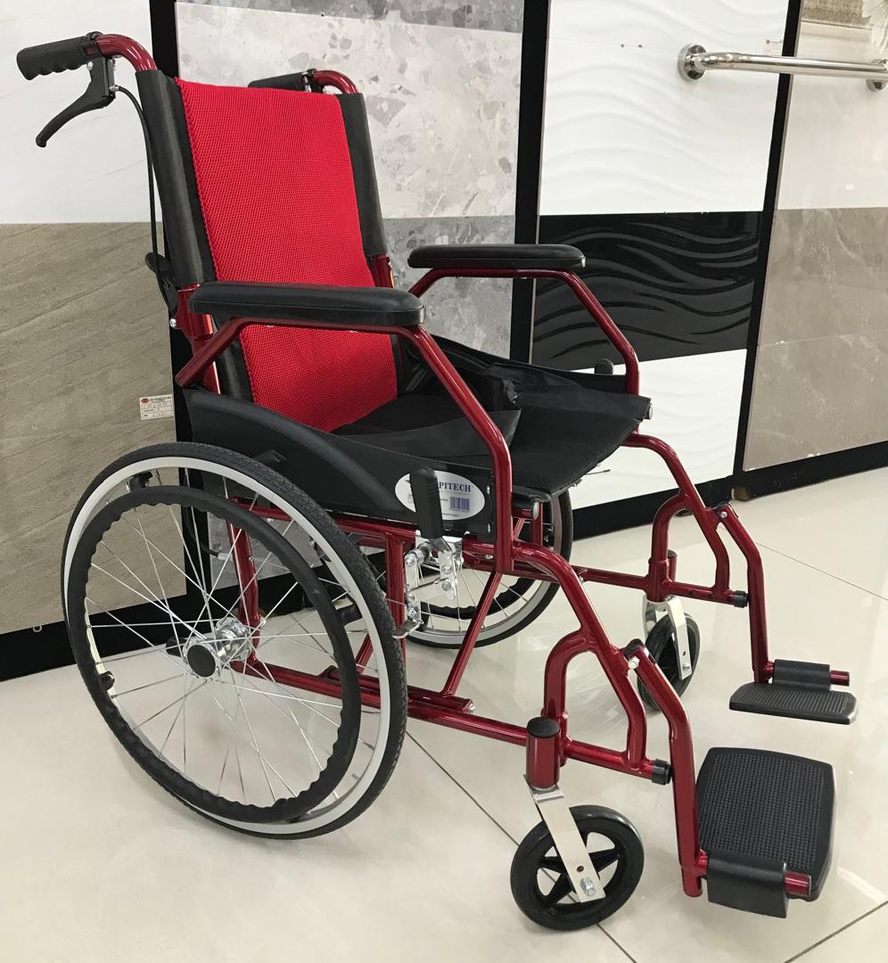 Hospitech Premium Lightweight Wheelchair, Health & Nutrition, Assistive ...